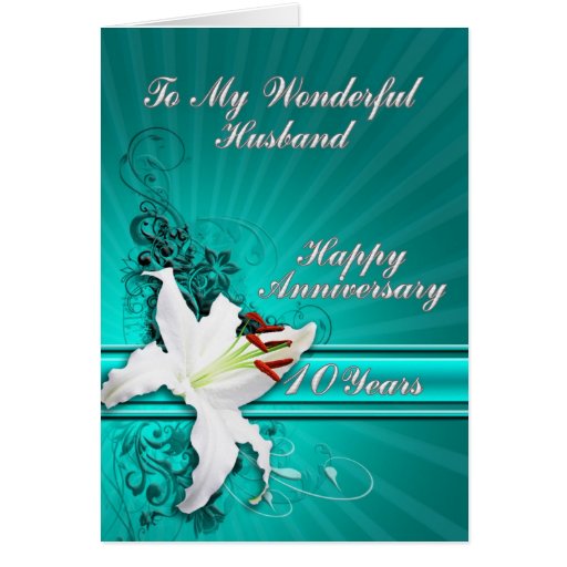 10 Year Anniversary Card For A Husband Zazzle 10-year-anniversary-card-for-a-husband-zazzle