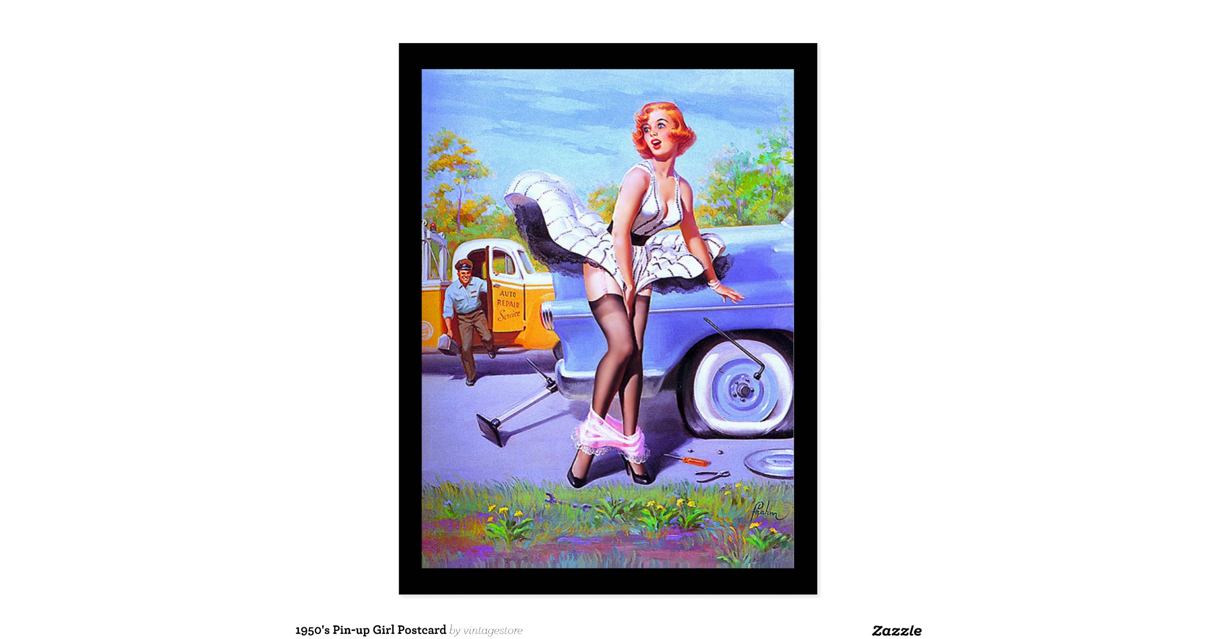 1950s Pin Up Girl Postcard R1f104d31b3974904ac64cbcabc982790 Vgbaq