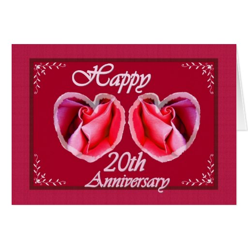 20th Wedding Anniversary Fern Filled Heart Card Zazzle 20th-wedding-anniversary-fern-filled-heart-card-zazzle