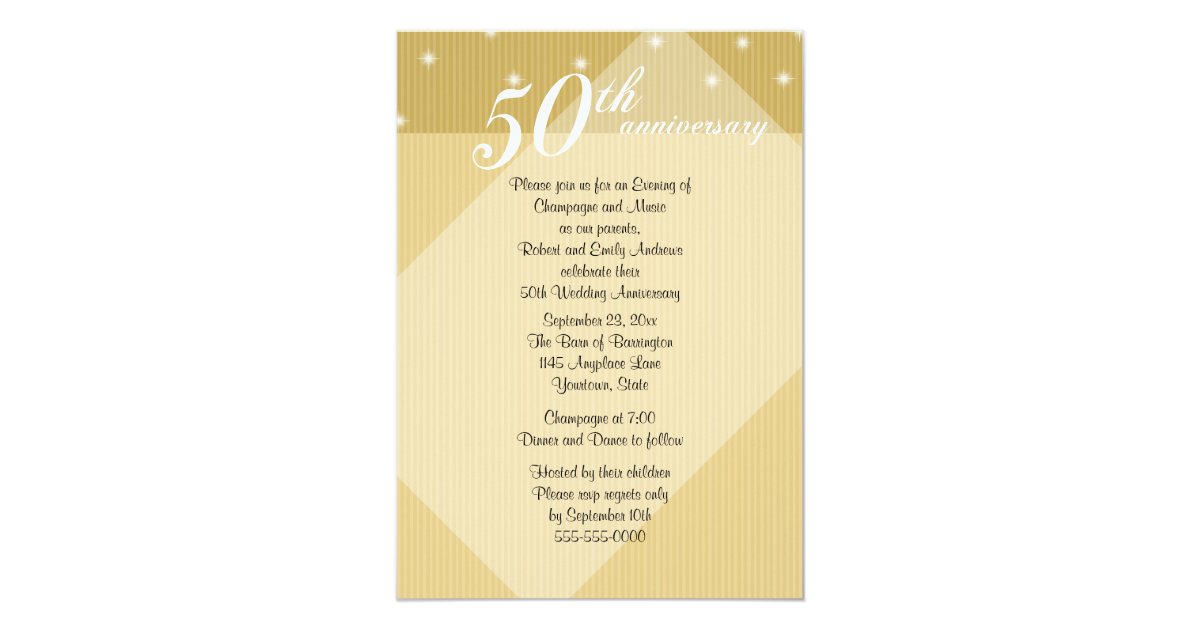 50th Anniversary Dinner Invitation Zazzle 50th-anniversary-dinner-invitation-zazzle
