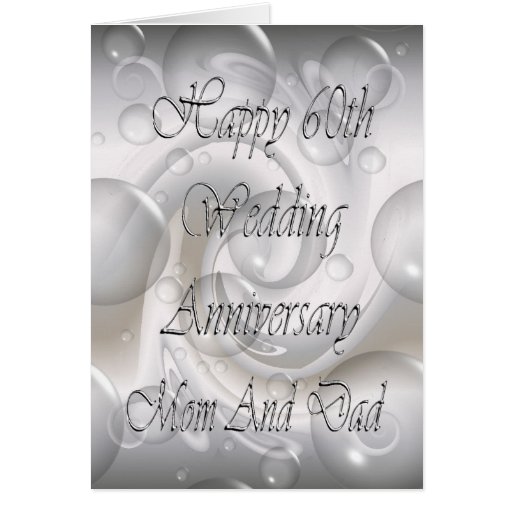 60th Wedding Anniversary For Mom And Dad Card Zazzle 60th Wedding Anniversary For Mom And Dad Card Zazzle