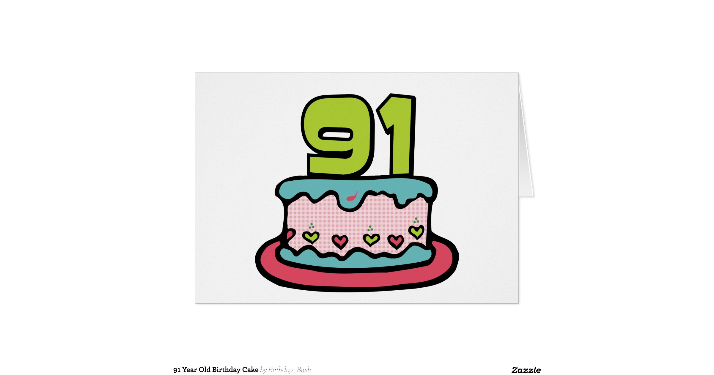 91 year old birthday cake greeting card 91-year-old-birthday-cake-greeting-card