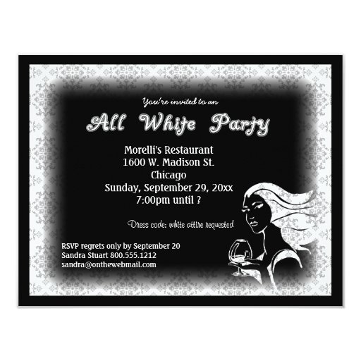 All White Attire Theme Party Invitation Zazzle all-white-attire-theme-party-invitation-zazzle