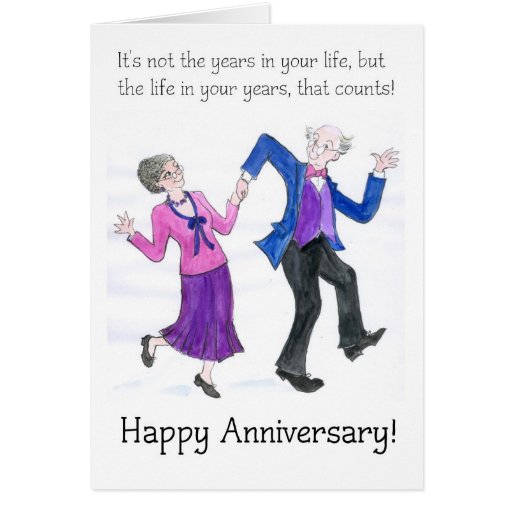 Anniversary Greeting Card For Older Couple Zazzle