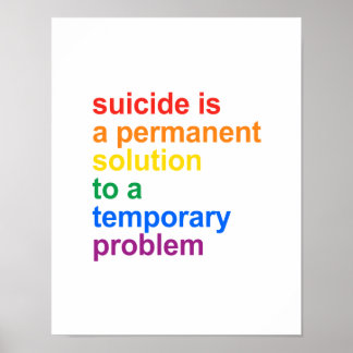 Anti Suicide Posters, Anti Suicide Prints, Art Prints, Poster Designs ...
