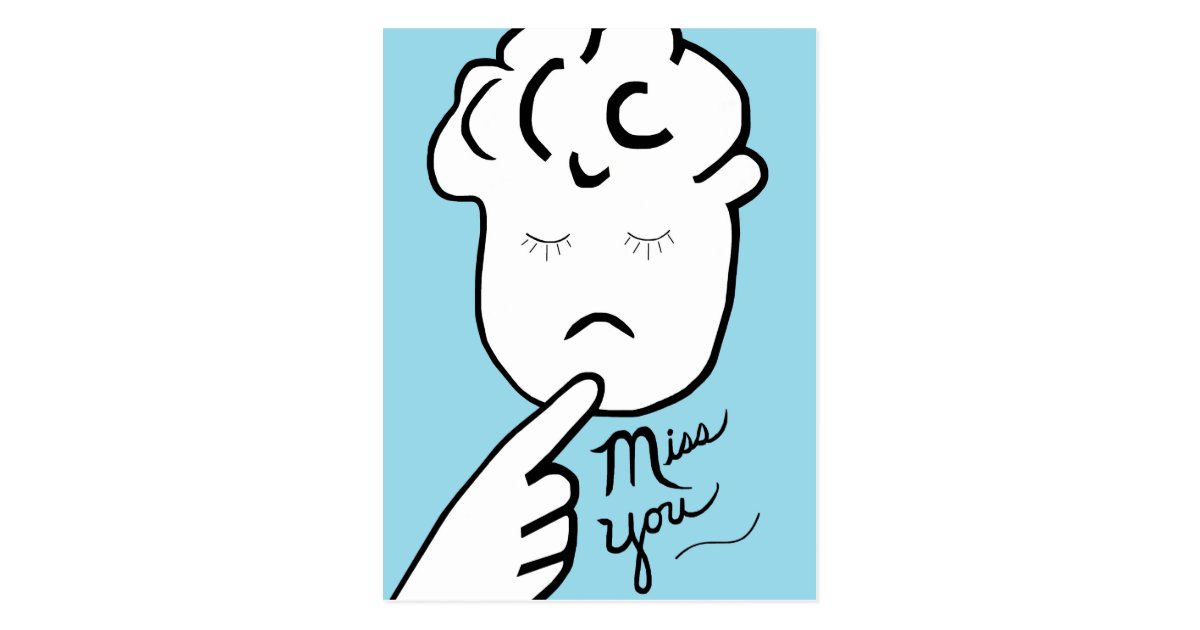 ASL Miss You Postcard Zazzle asl-miss-you-postcard-zazzle