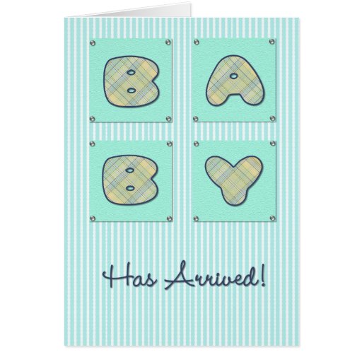 Baby Has Arrived Card Zazzle baby-has-arrived-card-zazzle