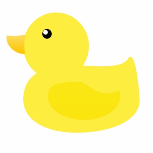 Bath Time Yellow Duck Cut Out Zazzle