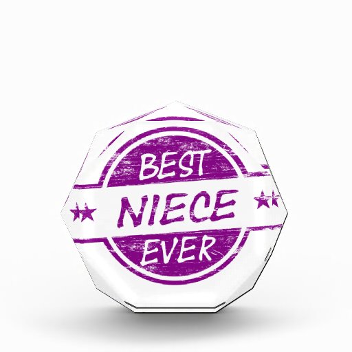 Best Niece Ever Purple Award Zazzle