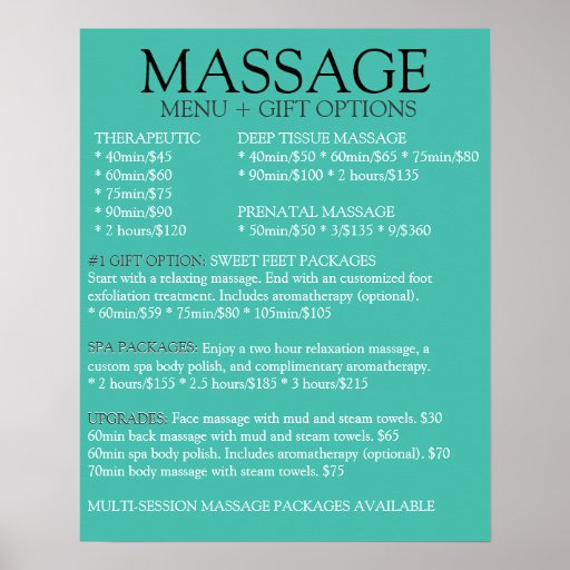 Massage Posters Massage Prints Art Prints And Poster Designs Zazzle