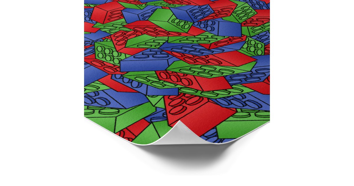 Building blocks Poster POP ART | Zazzle