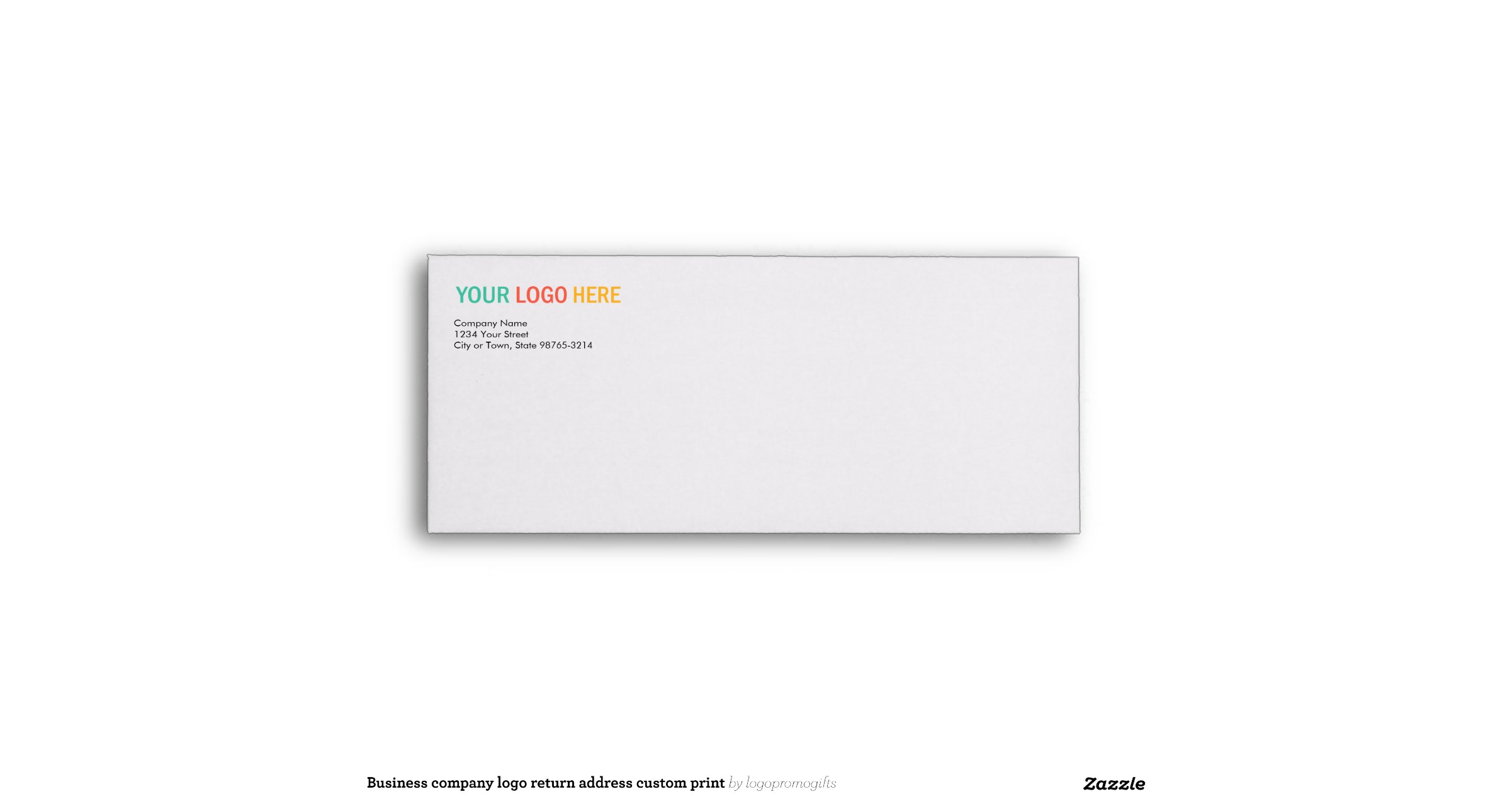 Business company logo return address custom print envelope | Zazzle