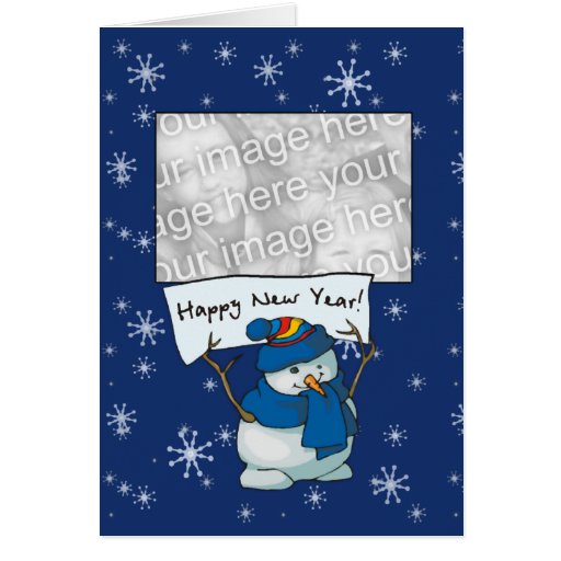 Card Template Happy New Year Zazzle
