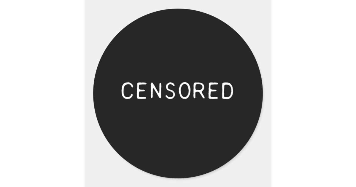 Censored Stickers Zazzle