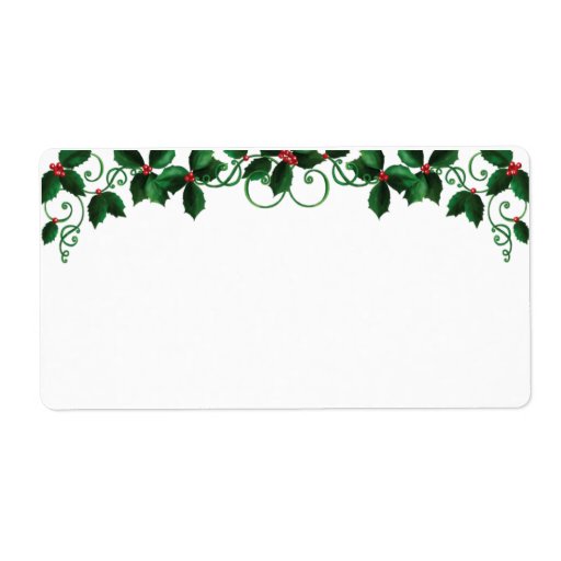 Christmas Shipping Labels Zazzle