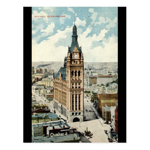 City Hall Milwaukee WI Vintage 1911 Postcard | Zazzle City Hall Milwaukee WI Vintage 1911 Postcard | Zazzle