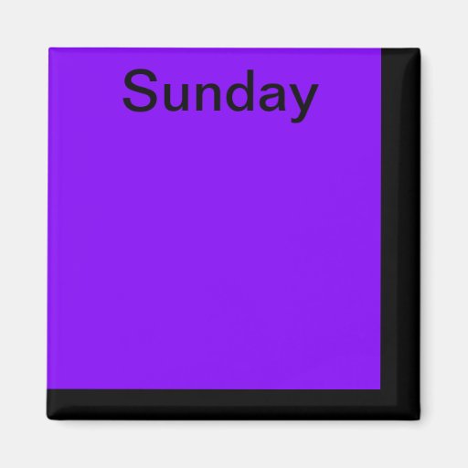Color Code Day Of Week Magnet Calendar Visual Tool Zazzle Color Code Day Of Week Magnet Calendar Visual Tool Zazzle