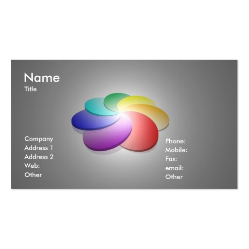 Color Palette Business Card Zazzle color-palette-business-card-zazzle