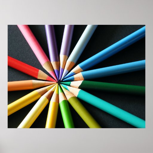 colored pencils poster | Zazzle