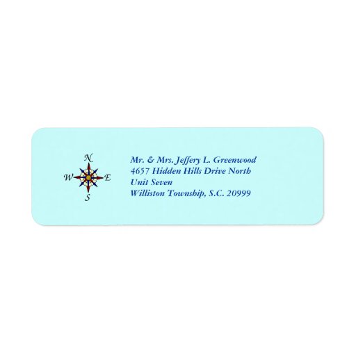 Compass Rose Labels Zazzle