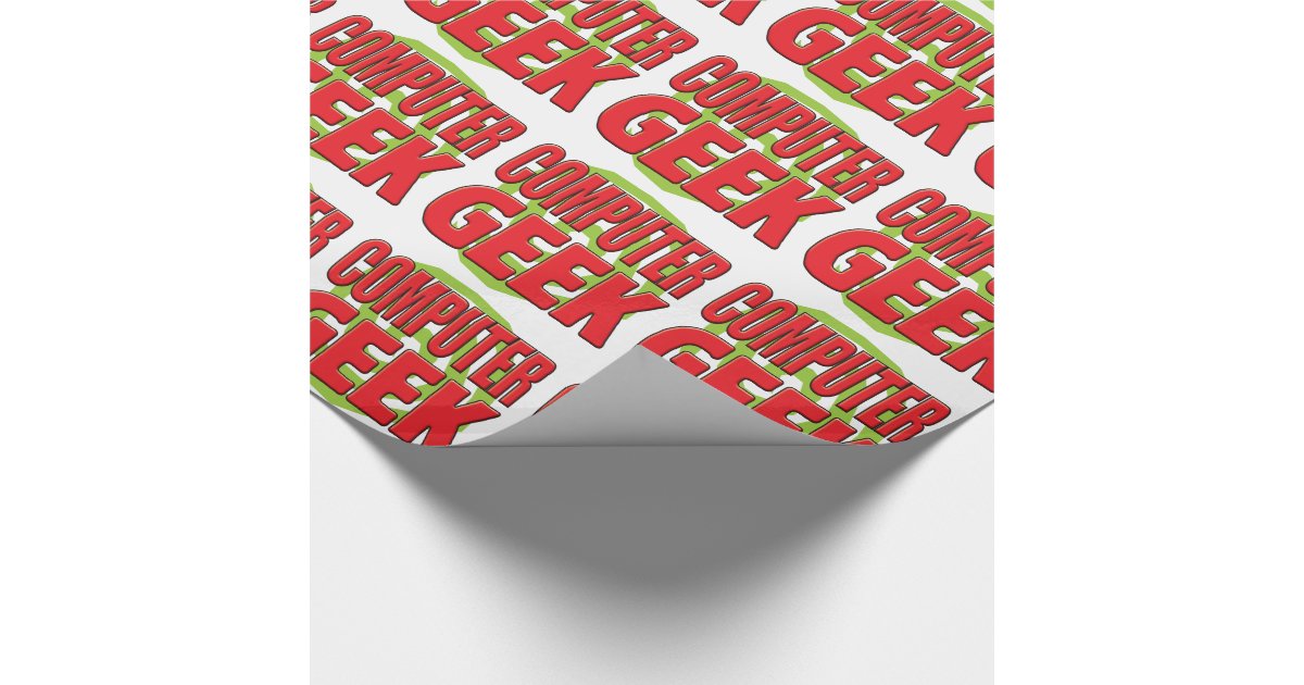 Computer Geek Wrapping Paper Zazzle