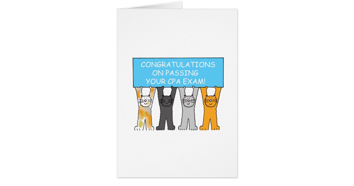 Congratulations On Passing The Cpa Exam Card Zazzle