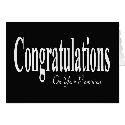 Congratulations On Your Promotion Card | Zazzle Congratulations On Your Promotion Card | Zazzle