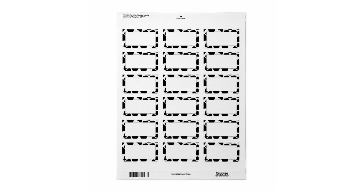 Cow Print Address Labels | Zazzle