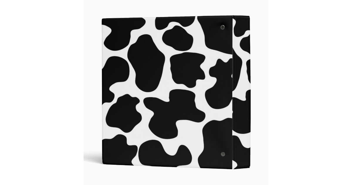 Cow Print Pattern Binder | Zazzle