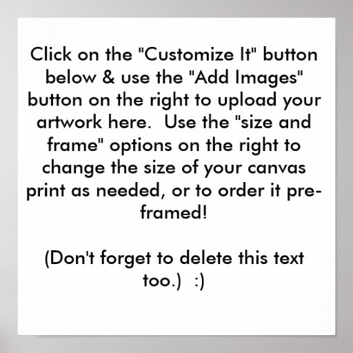 Create Your Own Canvas Art Print Zazzle