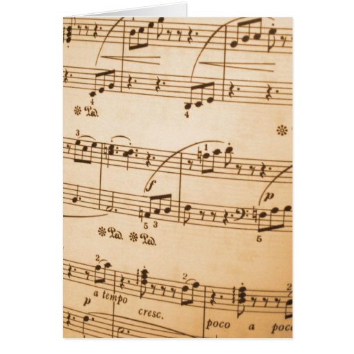 Create Your Own Custom Sheet Music Template Card Zazzle