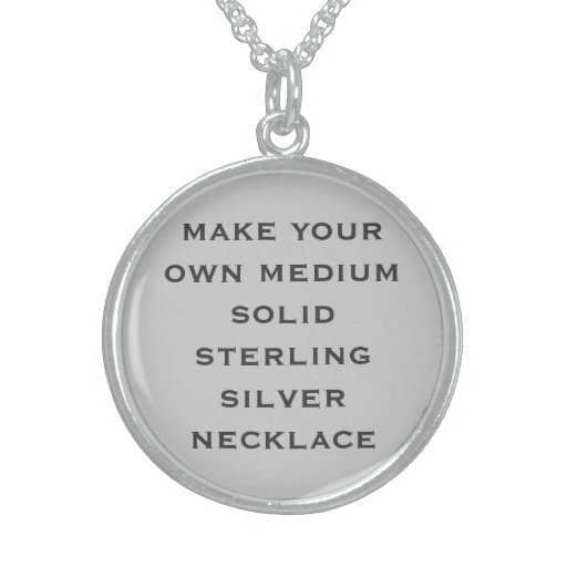 Create Your Own Round Pendant Necklace | Zazzle Create Your Own Round Pendant Necklace | Zazzle