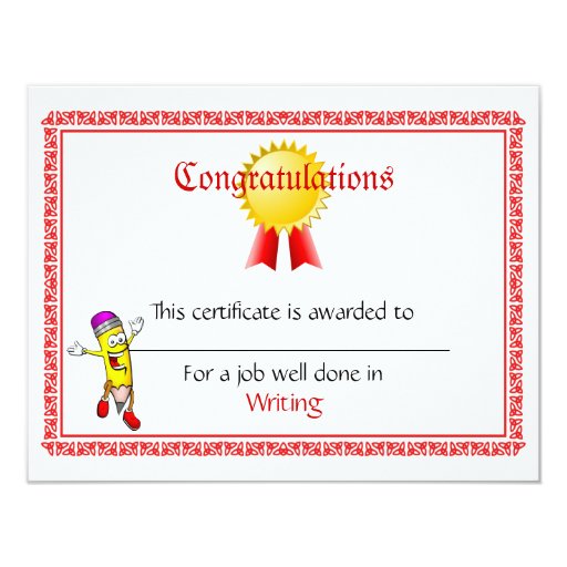 Custom Mini Award Certificates Card | Zazzle