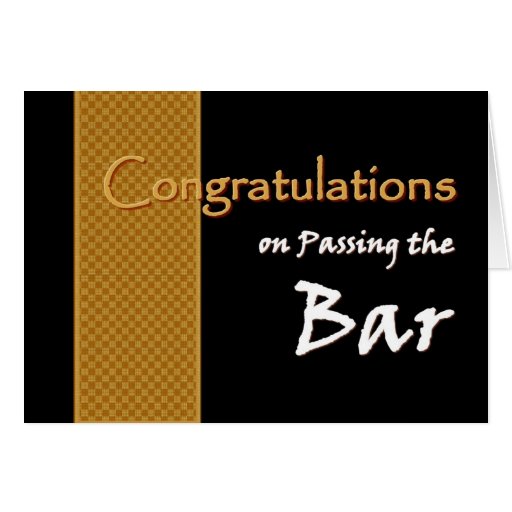 CUSTOM NAME Congratulations - Passing Bar Exam Card | Zazzle CUSTOM NAME Congratulations - Passing Bar Exam Card | Zazzle