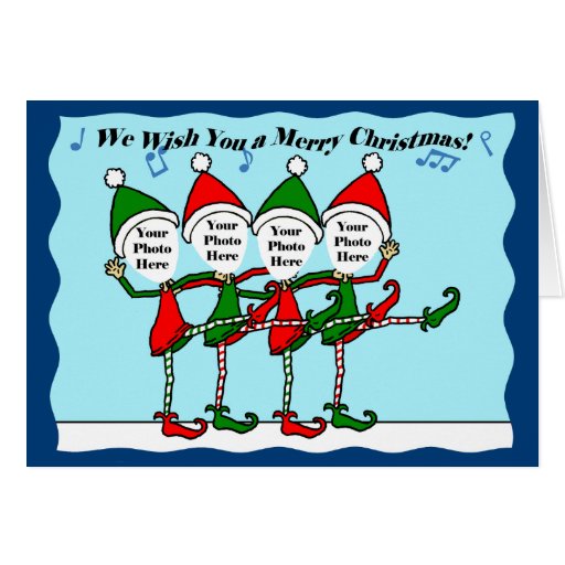 Dancing Christmas Elves Card Zazzle dancing-christmas-elves-card-zazzle
