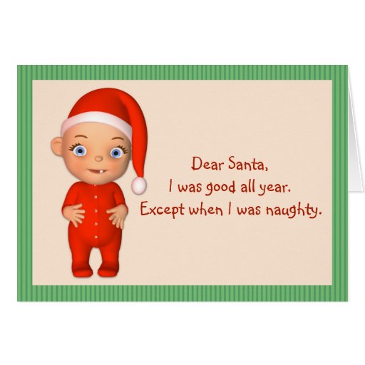 Dear Santa Christmas Card | Zazzle