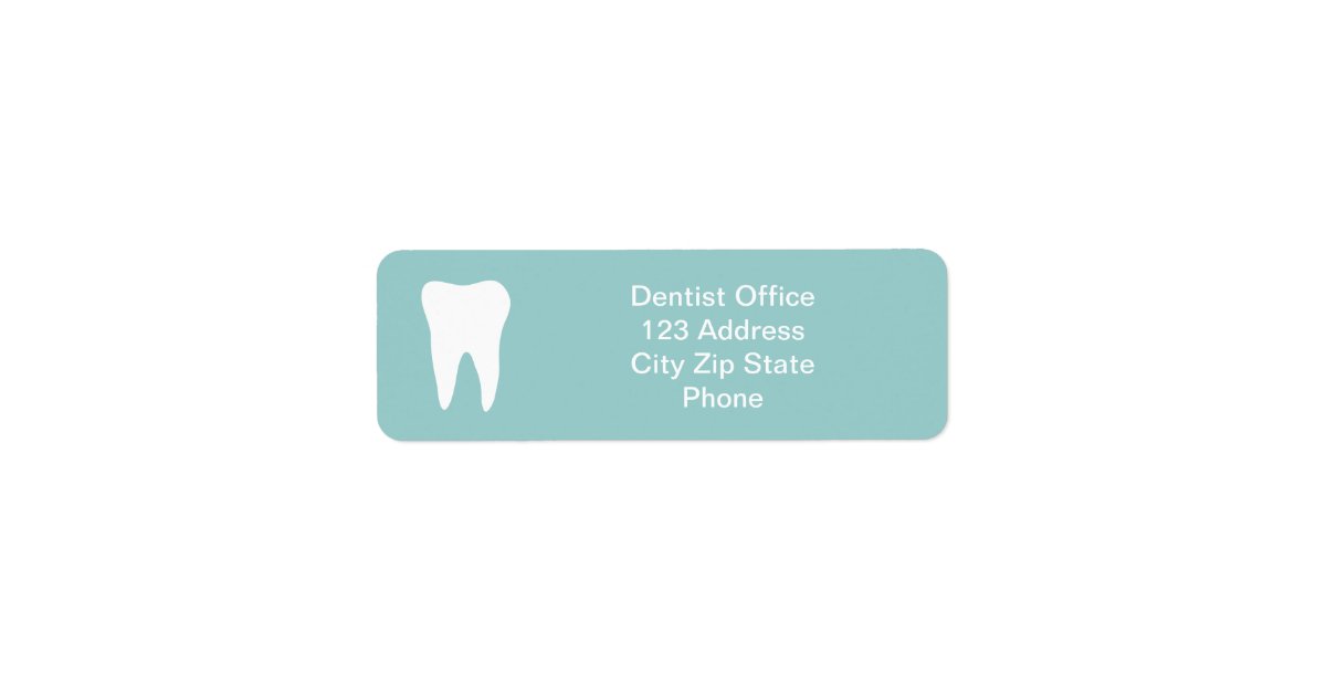 Dentist Office Return Address Labels Tooth Logo Zazzle dentist-office-return-address-labels-tooth-logo-zazzle