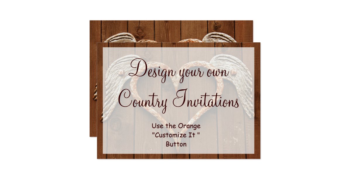 Design your Own Country Invitations Template | Zazzle Design your Own Country Invitations Template | Zazzle