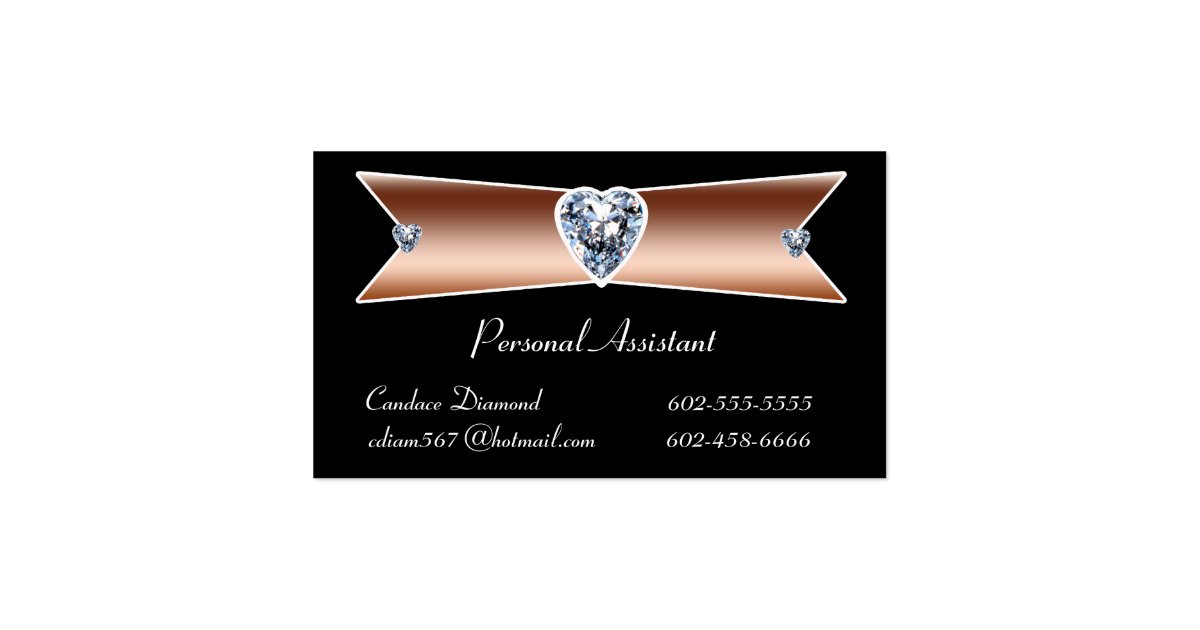 Diamond Personal Assistant Business Cards Zazzle