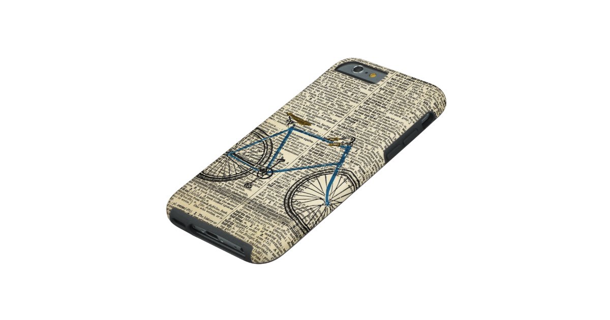 DICTIONARY Art Blue Bicycle Bike Vintage Tough IPhone 6 Case Zazzle dictionary-art-blue-bicycle-bike-vintage-tough-iphone-6-case-zazzle