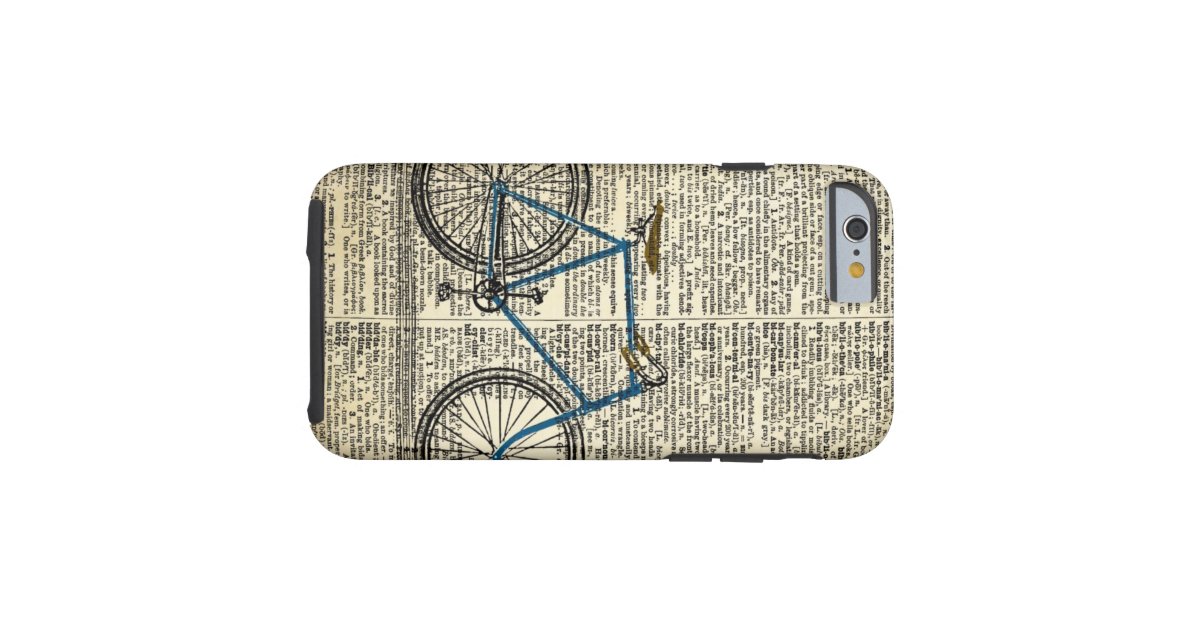DICTIONARY Art Blue Bicycle Bike Vintage Tough IPhone 6 Case Zazzle dictionary-art-blue-bicycle-bike-vintage-tough-iphone-6-case-zazzle
