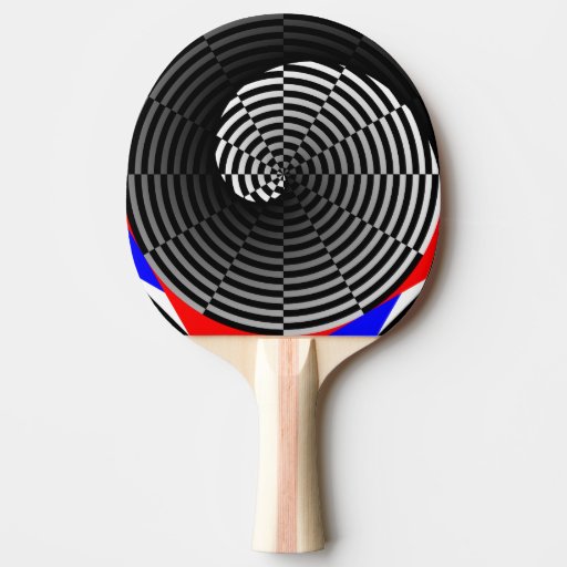 Digital Checker Yin Yang Ping Pong Paddle Zazzle