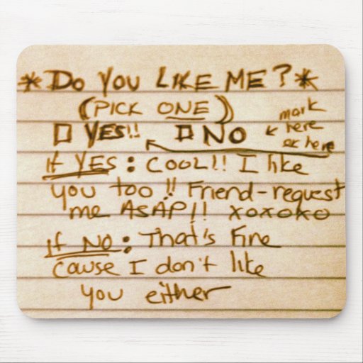 Do You Like Me Check Yes Or No Mouse Pad Zazzle