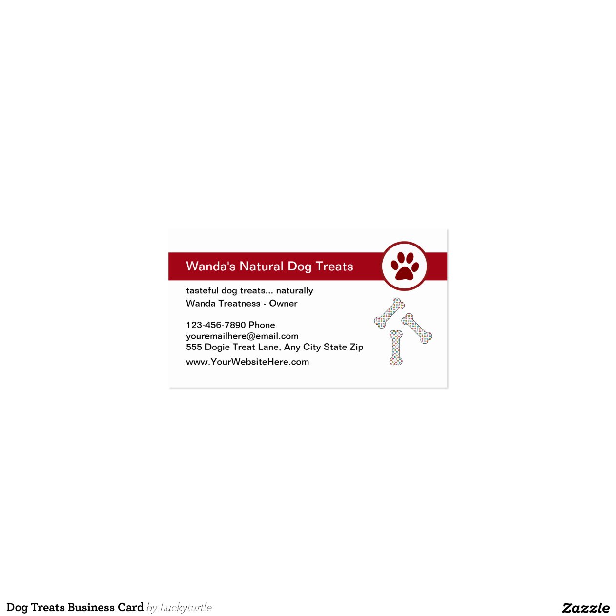 Dog Treats Business Card Zazzle dog-treats-business-card-zazzle