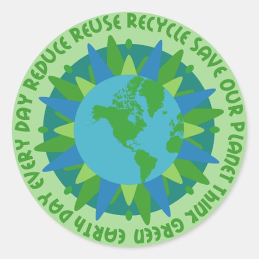 Earth Day Slogans Stickers Zazzle