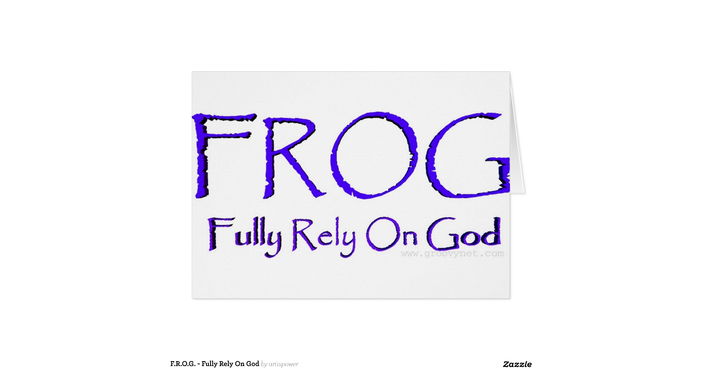 f_r_o_g_fully_rely_on_god_greeting_card ... f_r_o_g_fully_rely_on_god_greeting_card ...