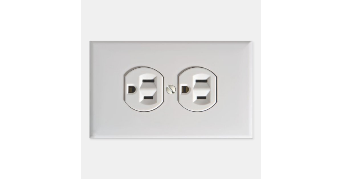 Fake Electrical Outlet Sticker Prank April Fools Zazzle