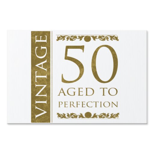 Fancy Vintage 50th Birthday Lawn Sign Zazzle fancy-vintage-50th-birthday-lawn-sign-zazzle