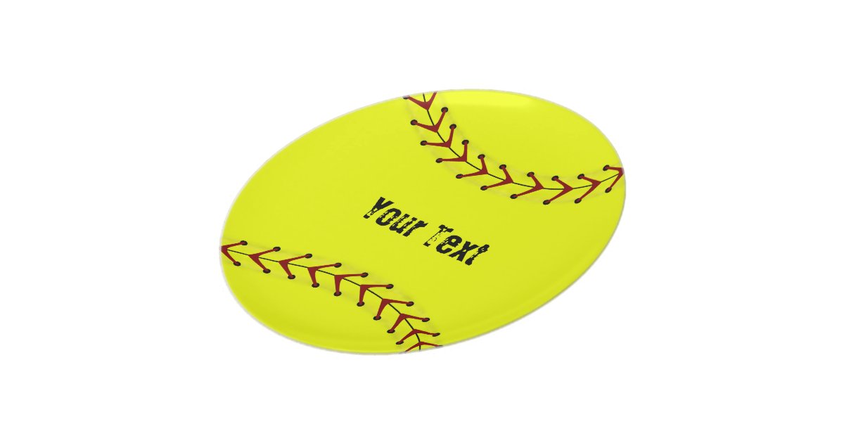fastpitch-softball-dinner-plate-zazzle