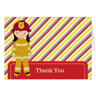 Fireman Thank You Cards | Zazzle